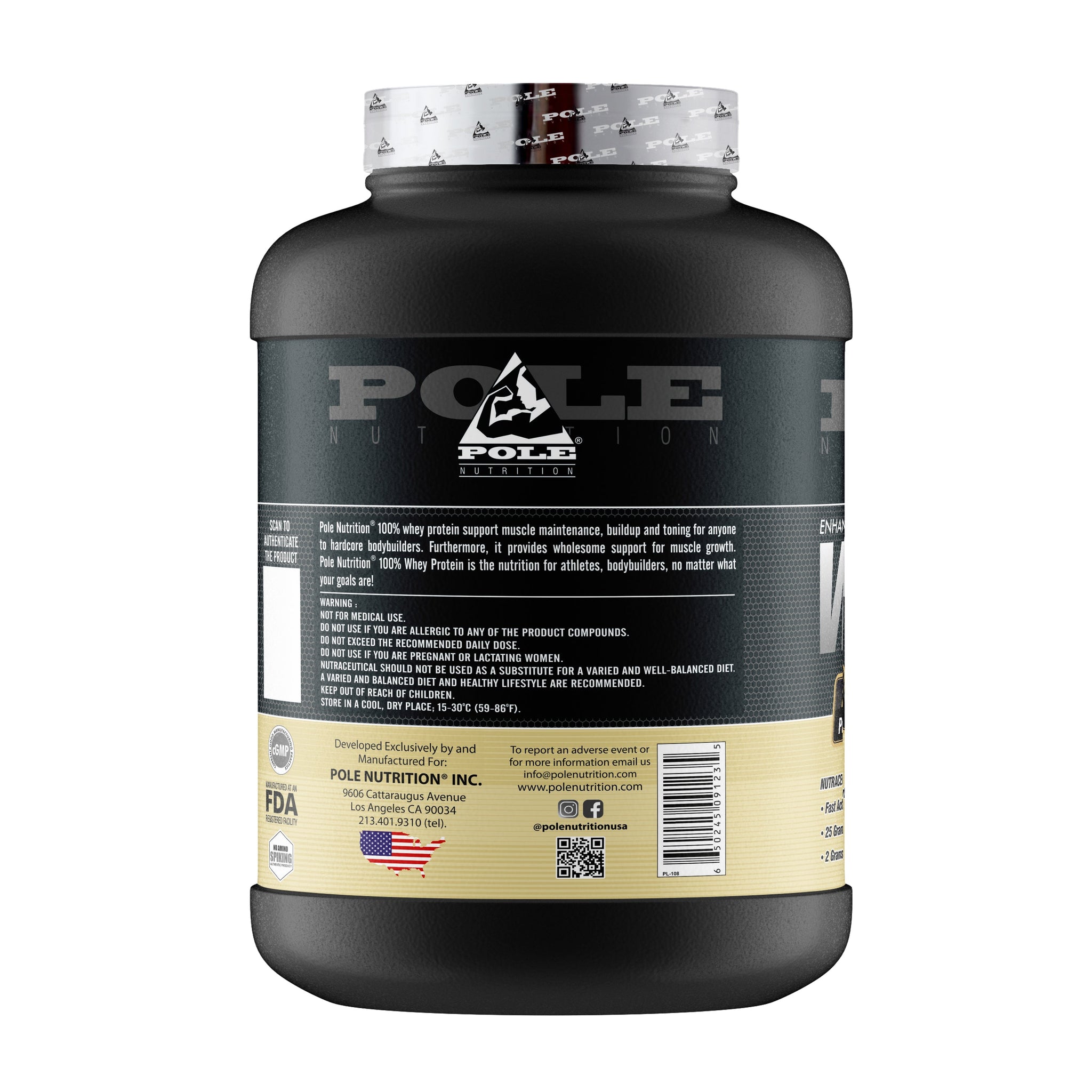 100% Whey Protein Powder 5Lbs – POLE & DENNIS JAMES