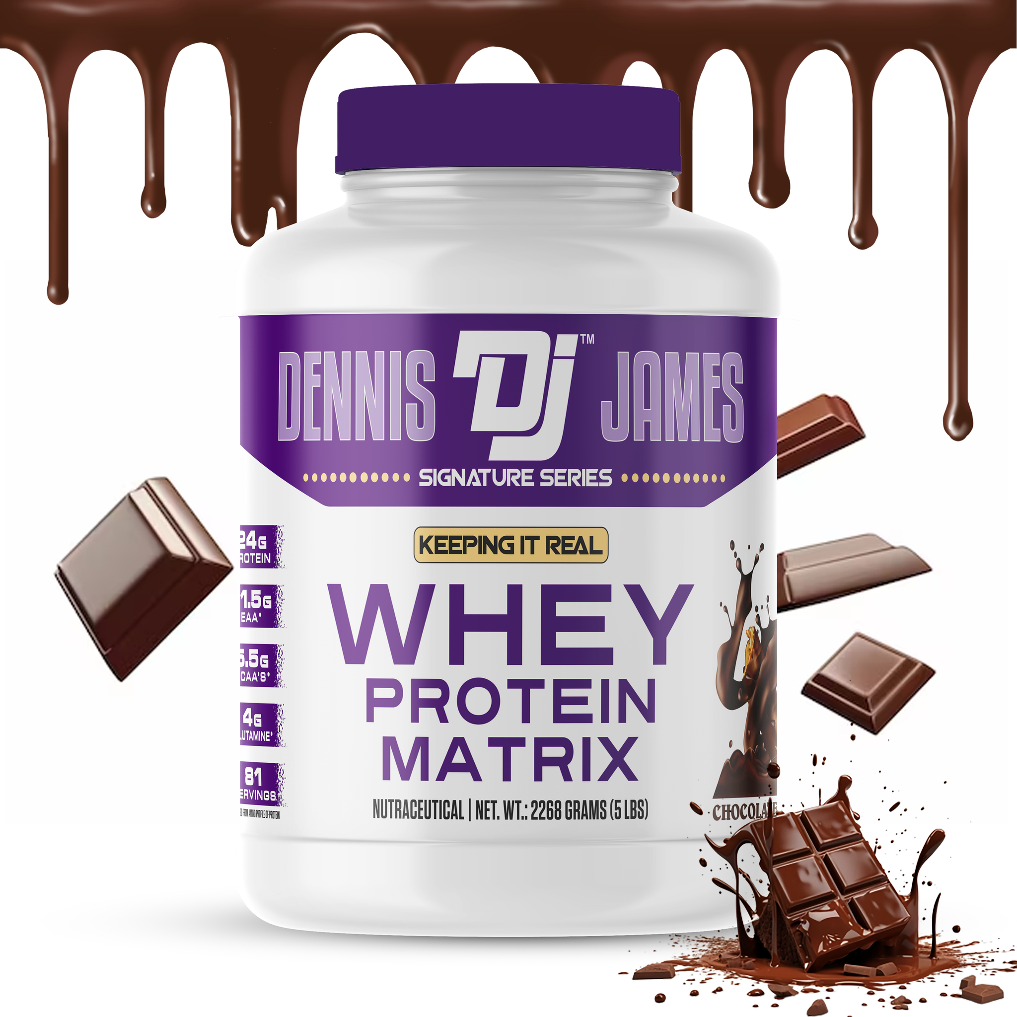 Dennis James Signature Series Whey Protein Matrix – POLE & DENNIS JAMES